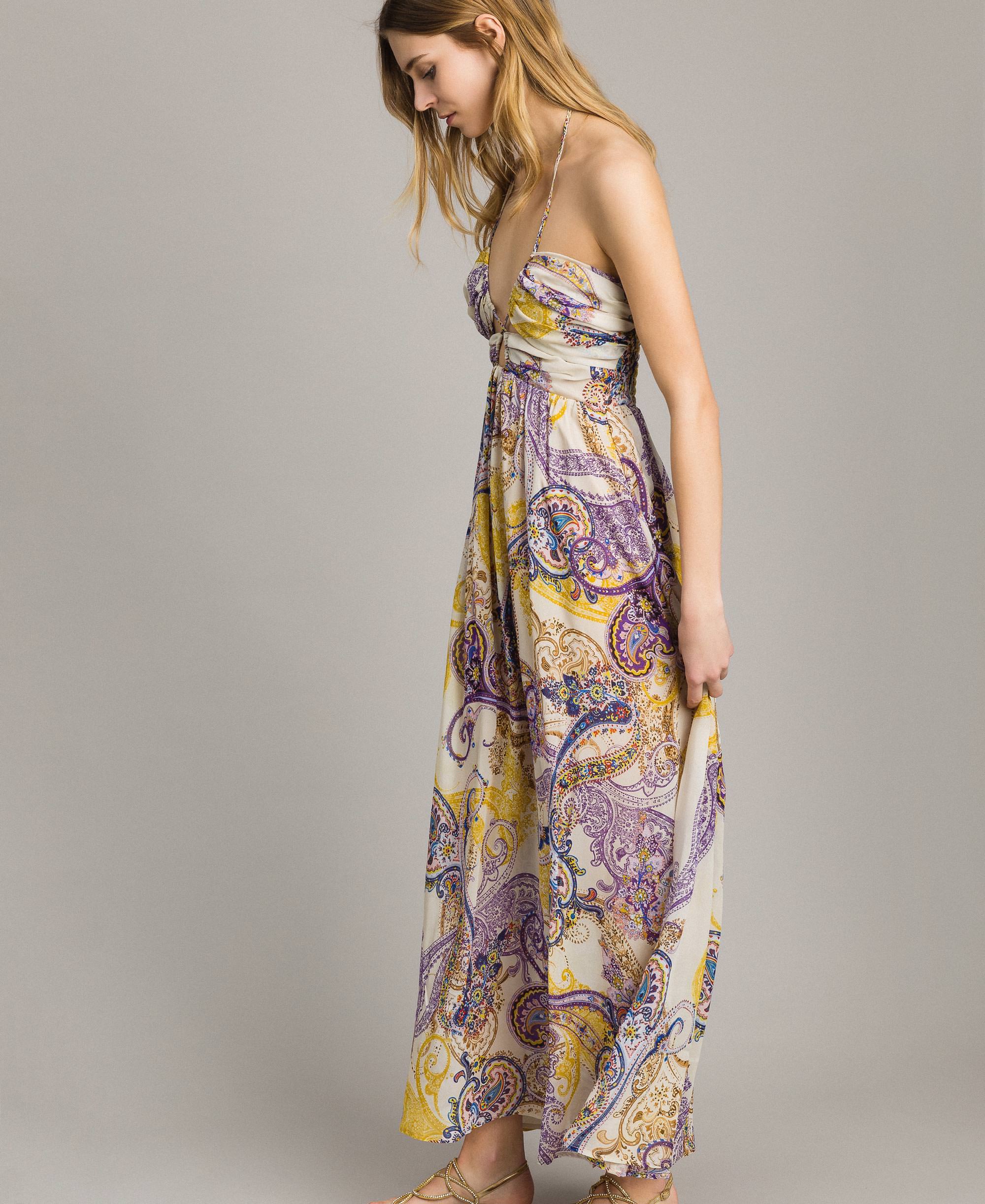 Long dress with paisley pattern